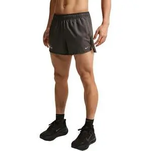 Nike Dri-fit Brief-lined Running Shorts 'medium Ash