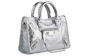 Balenciaga Le City Small Bag Metallized - Silver
