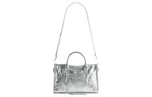 Balenciaga Le City Small Bag Metallized - Silver
