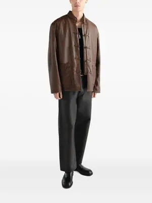 LEMAIRE Leather Straight Leg Trousers
