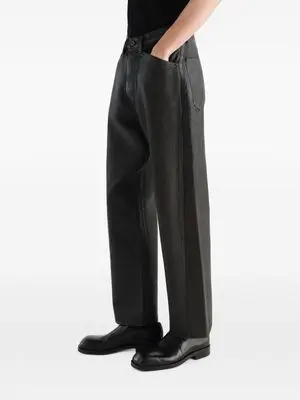 LEMAIRE Leather Straight Leg Trousers