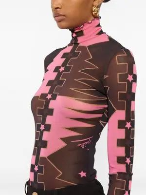 Emilio Pucci Printed High-neck Top