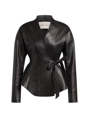 Alberta Ferretti Faux Leather Jacket - Multicolor