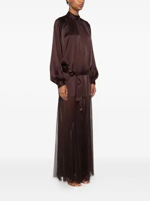 FORTE_FORTE Silk Long Dress