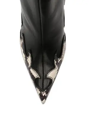 Paris Texas Lidia Queen Of Hearts Leather Boots