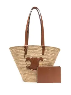 Celine Panier Medium Rafia Tote