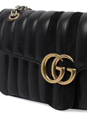 Gucci Gg Mamront Medium Leather Shoulder Bag