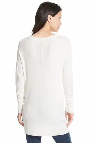 Caslon Rib Knit Tunic Sweater