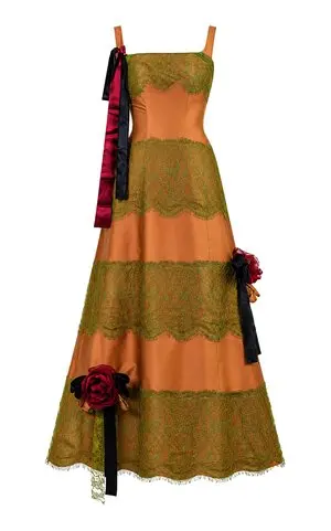 SALMA OSMAN Lace A-line Gown