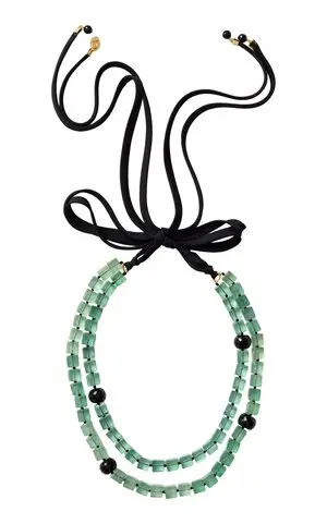Chan Luu Cube Shoe Lace Necklace