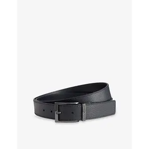 Emporio Armani Reversible Leather Belt - Blu/blu