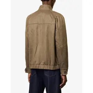 NOBL Rayne Funnel-neck Faux-suede Jacket