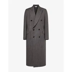 Our Legacy Extended Whale Double-breasted Wool Coat - Broken Herringbone