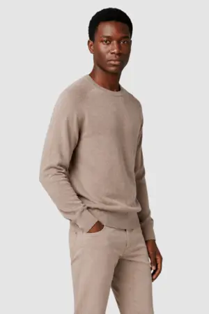 GARNET Regular-fit Lightweight Crewneck Sweater - Coffee