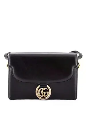 Gucci Gg Ring Shoulder Bag Leather Small Crossbody Bag