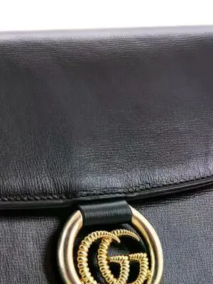 Gucci Gg Ring Shoulder Bag Leather Small Crossbody Bag