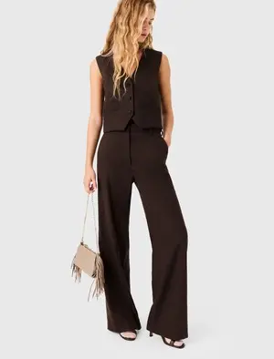 Maje Rhinestone Suit Trousers