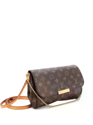 LOUIS VUITTON Favorite Handbag Monogram Canvas Mm Crossbody Bag - Brown
