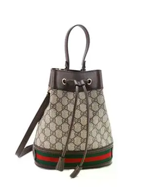 Gucci Ophidia Gg Coated Canvas Small Bucket Bag