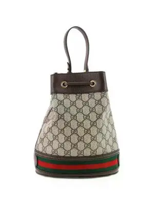 Gucci Ophidia Gg Coated Canvas Small Bucket Bag