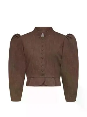 DESTREE Amoako Puff-sleeve Button-up Jacket