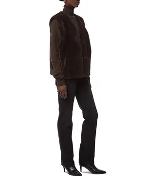 Apparis Lyle Faux Fur Vest - Espresso