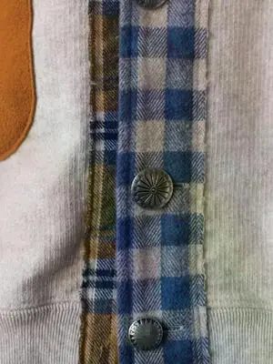 KHOKI Patchwork Check-pattern Sweater