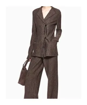 Giorgio Armani Tassel Wool Jersey Blazer