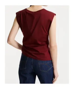Marella Asymmetric Cotton Jersey Top