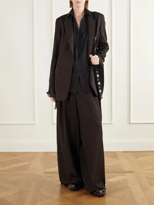 Etro Pintucked Silk-chiffon Shirt