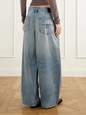 R13 Low-rise Wide-leg Jeans