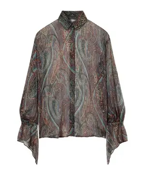 Etro Paisley-print Silk-blend Chiffon Blouse - Multicolor