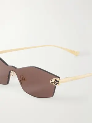 Cartier Rimless Geometric Sunglasses