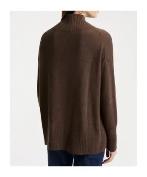 Marella Cashmere-blend Mock Polo Neck Jumper With Silk Sash