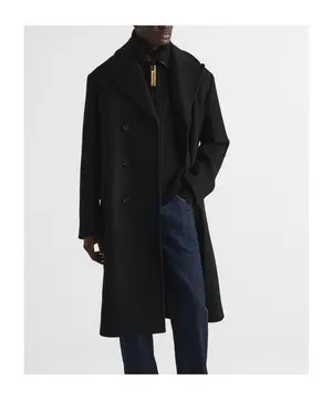 Fendi Long-length Wool Coat With A Peaked Lapel