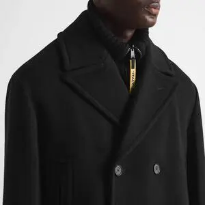 Fendi Long-length Wool Coat With A Peaked Lapel