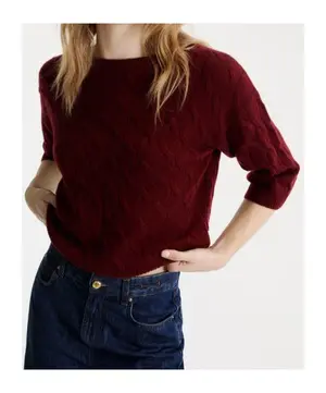 Marella Cable-knit Wool And Cashmere Jumper