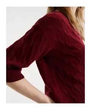 Marella Cable-knit Wool And Cashmere Jumper