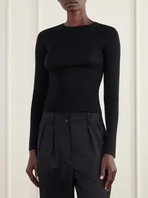 ST. AGNI Ribbed Merino Wool Sweater