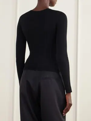 ST. AGNI Ribbed Merino Wool Sweater