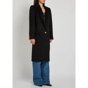 Balmain Wool Oversized-fit Overcoat