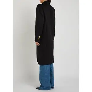 Balmain Wool Oversized-fit Overcoat