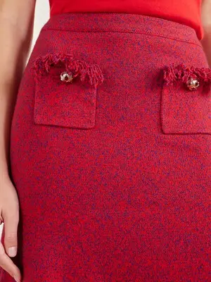 SELF-PORTRAIT Knit Midi Skirt