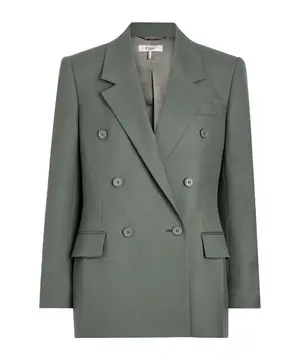 Chloé Double-breasted Suit Jacket - Gray