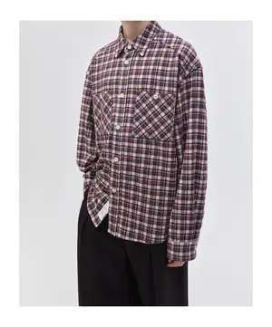 WOOYOUNGMI Plaid Wool Shirt