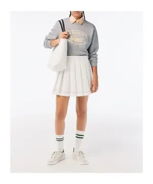 Lacoste Loose Fit Organic Cotton Fleece Sweatshirt