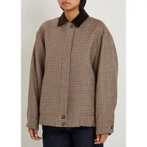 Max Mara Fine Checkered Lapel Coat
