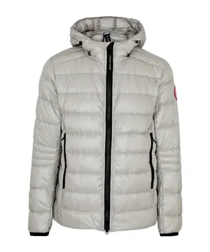 Canada Goose Hooded Lightweight Down Jacket - Silver
