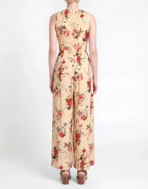 Max Mara Floral-print Jumpsuits