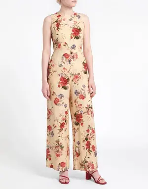 Max Mara Floral-print Jumpsuits